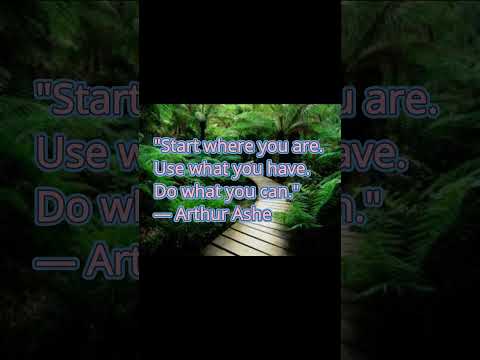 "Start Where You Are – Inspiring Words from Arthur Ashe"