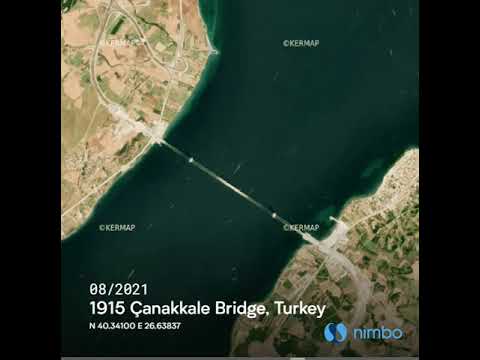 Turkey timelapse : 1915 Çanakkale Bridge - Nimbo Maps