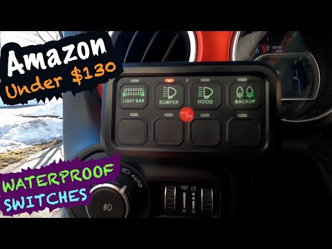 Jeep JL JK Wrangler JT Gladiator UTV 8 Gang Auxiliary Switches Installation & Review
