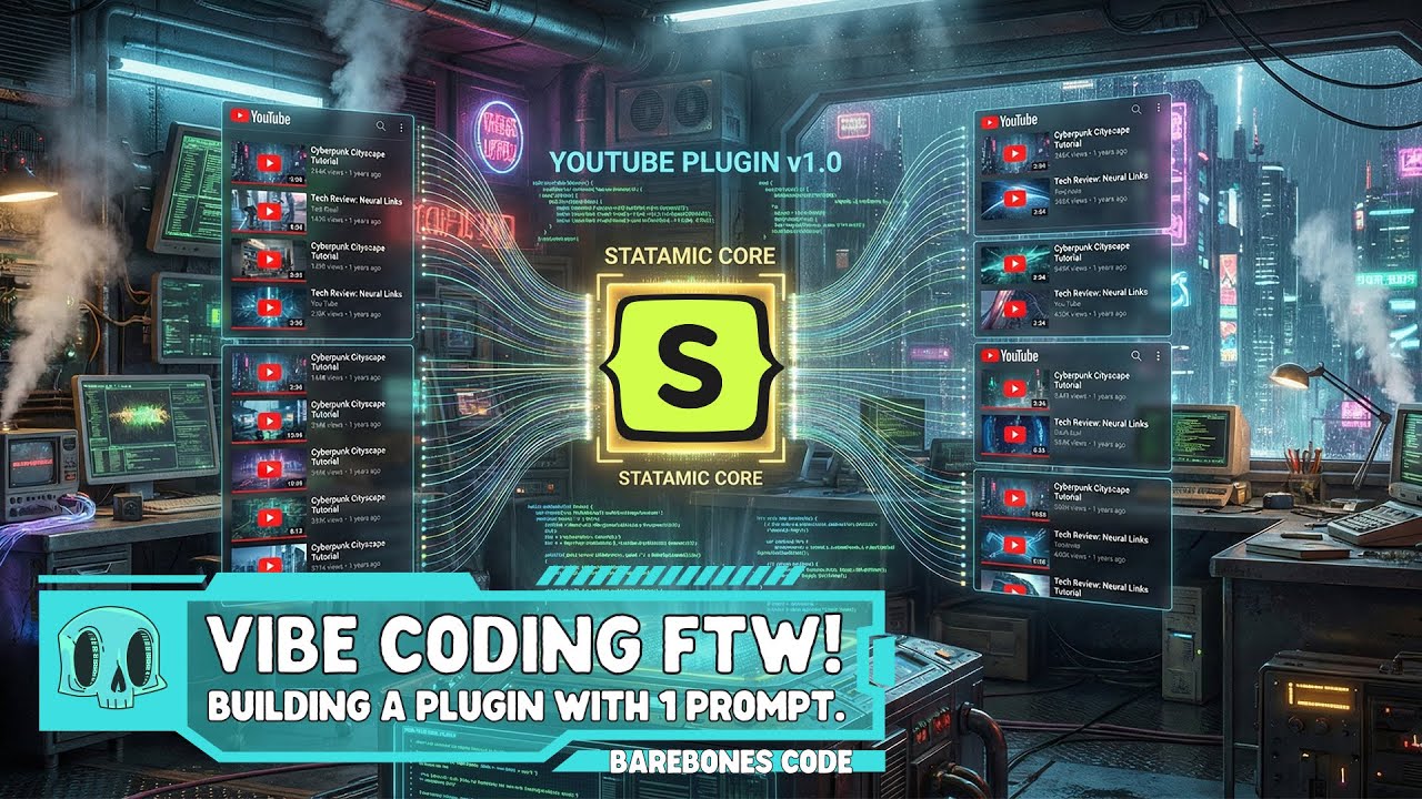 Developing & Vibe Coding a Statamic Addon: YouTube integration in under 8 minutes!