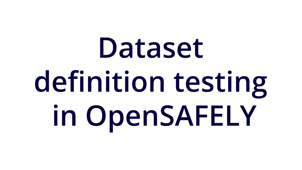 Dataset definition testing in OpenSAFELY