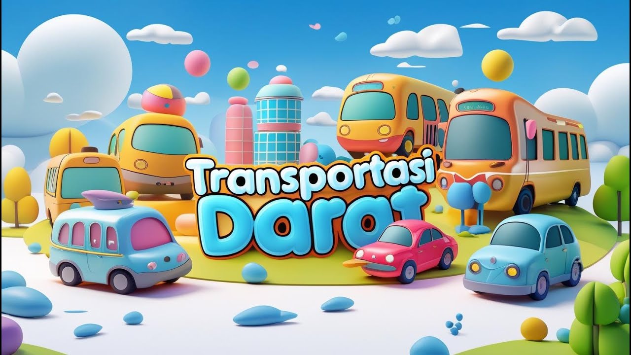🚗 Transportasi Darat untuk Anak | Belajar Alat Transportasi!