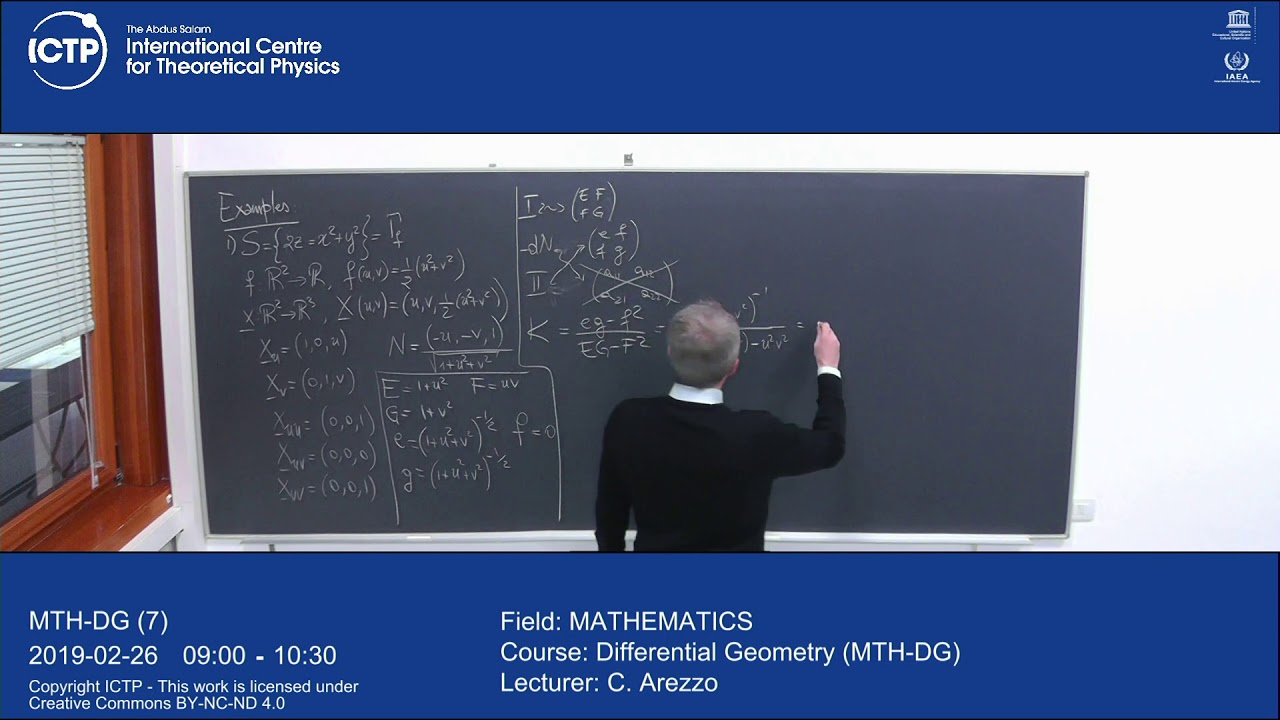 Differential Geometry (MTH-DG) Lecture 7