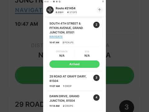 MoveAI Accepting & Completing a Route