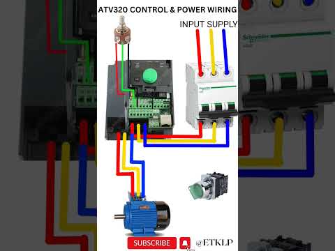 Schneider Atv320 drive Wiring 🔥#shorts #shortvideo #electricalshort #shortfeed #wiring