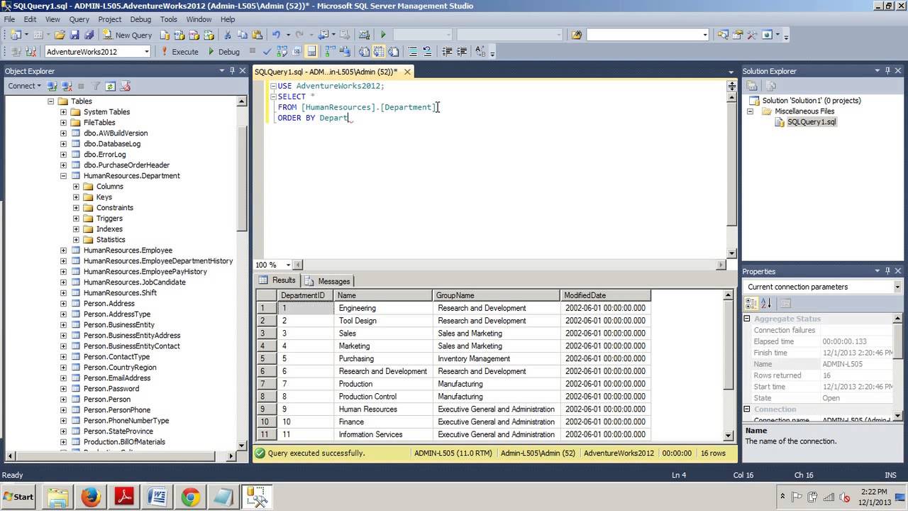 SQL Server Tutorial 26: Sorting Results