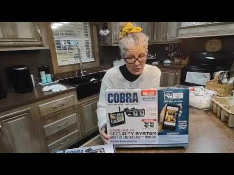 COBRA SECURITY SYSTEM from HARBOR FREIGHT/How it's set up #security #harborfreighttools