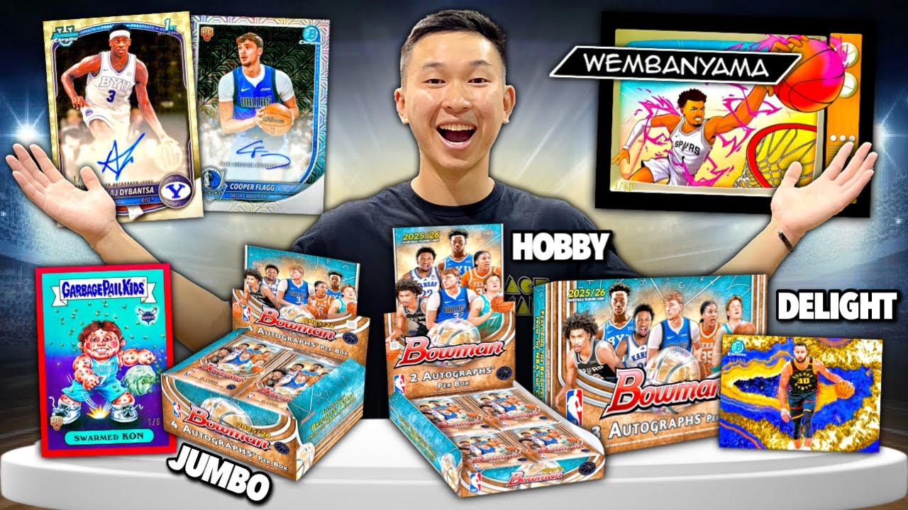 The crazy new Bowman NBA Basketball has arrived! 😱🔥 2025-26 Hobby, Jumbo, & Delight Box Review