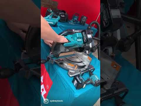 First look at NEW Makita XGT 260mm (10 1/4”) slide compound mitre saw and dust blower.
