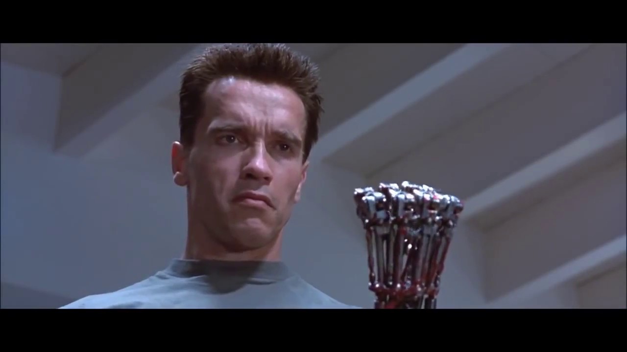 Terminator 2   Arm cutting scene HD  1991
