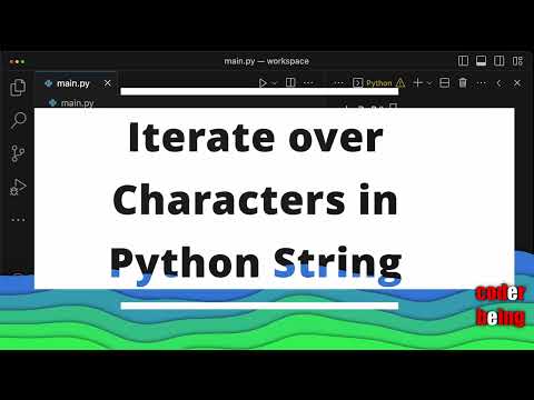 How to Iterate over Characters in Python String?