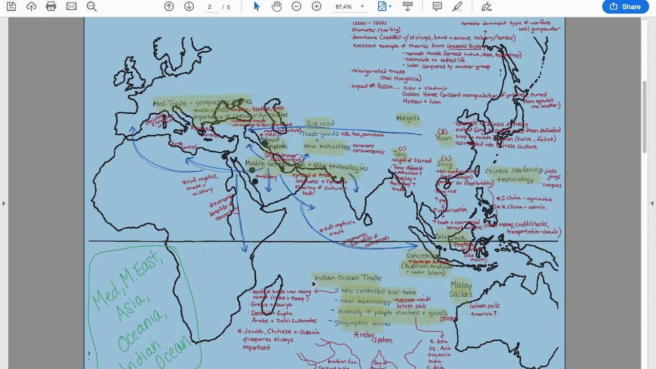 Midterm review Maps Video   600 tp 1450 Indian Ocean and Africa