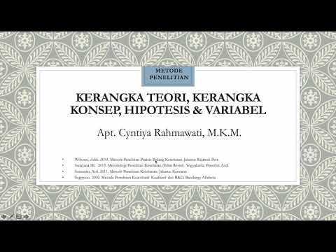 Metopen Penelitian - Kerangka Teori - Kerangka Konsep - Hipotesis - Variabel