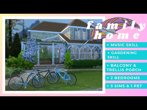 musician family home (chicken side hustle included) // the sims 4 speed build