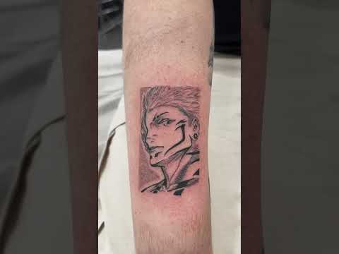 Jujutsu Kaisen tattoos: Sukuna Edition #jujutsukaisen #sukuna #tattooartist #animeedit #animetattoo