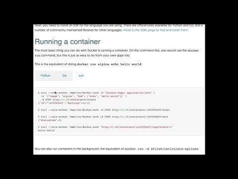 Docker Tip: Docker Remote API