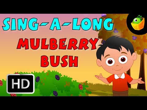 Karaoke: The Mulberry Bush - Songs With Lyrics - Cartoon/Animated Rhymes For Kids