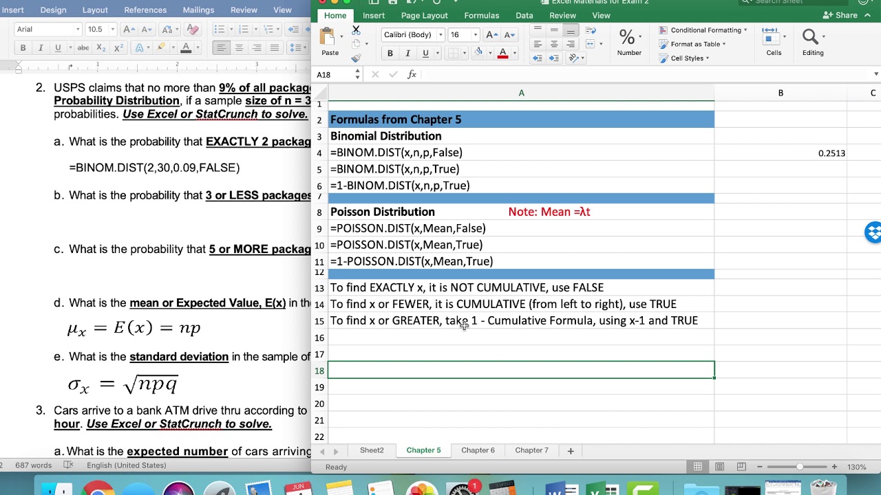 Study Guide Exam 2 (Ch. 5)