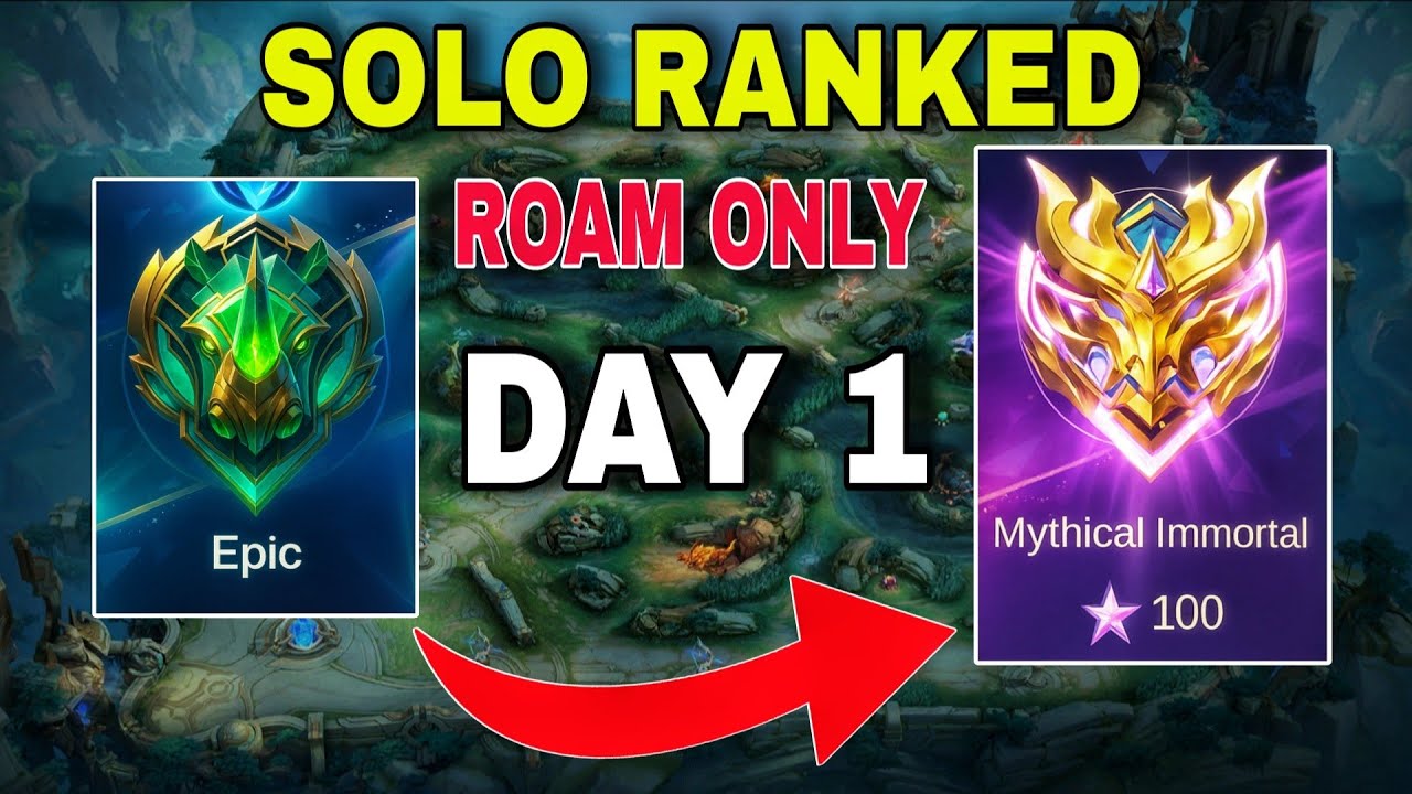 From Epic to Mythical Immortal Using ONLY Roam Heroes in Mobile Legends