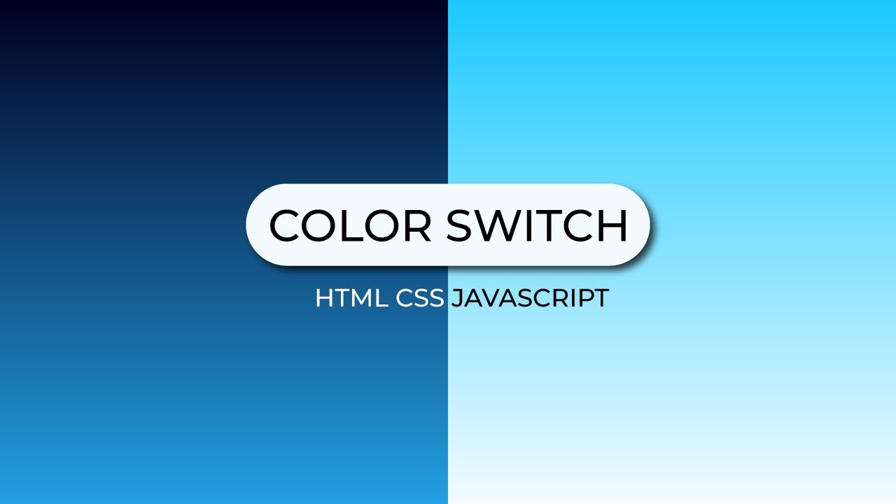 Background Color Switch effect using HTML CSS and JavaScript