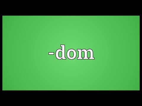 dom Meaning