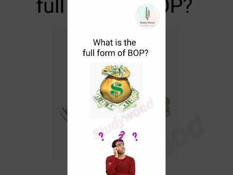 What is the full form of BOP? #mcqs #Bop #india #shorts