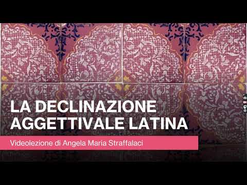 LA DECLINAZIONE DELL'AGGETTIVO IN LATINO: LA PRIMA CLASSE DI AGGETTIVI