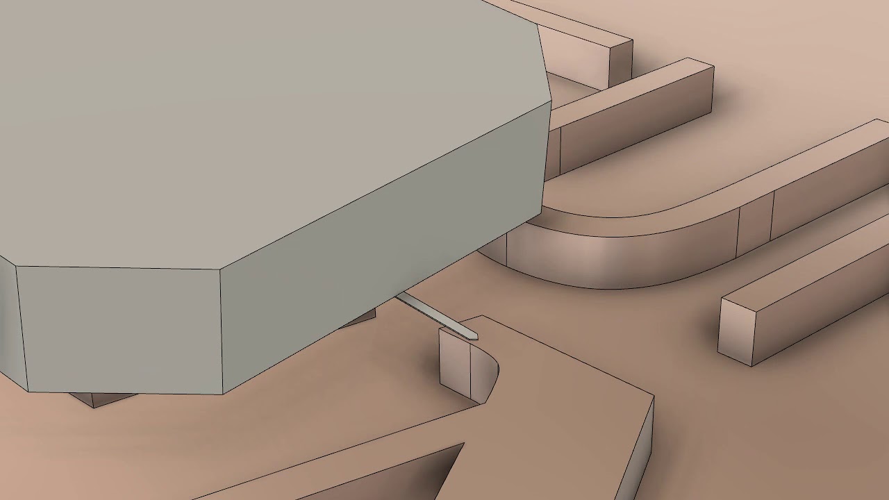 Oscillating AFM cantilever over a penny