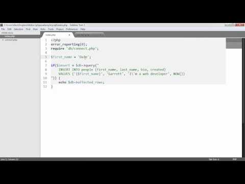 Learn PHP and MySQL with MySQLi Inserting records Part 6 9 - Mind Luster