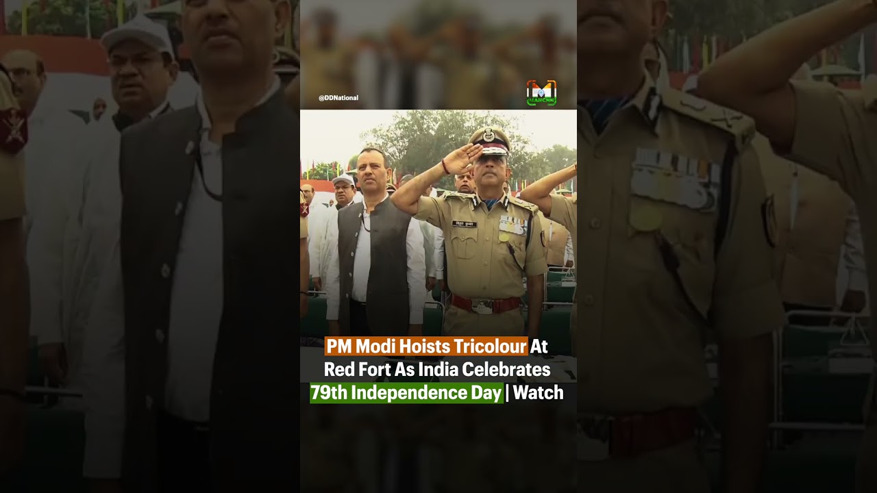 PM Modi Hoists Tricolour At Red Fort As India Celebrates 79th Independence Day | Watch