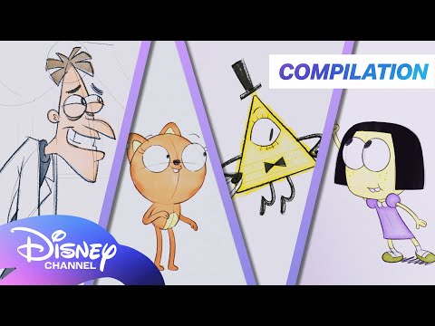 Disney Cartoons Come to Life | Every How Not To Draw...so far ✏️ | Compilation | @disneychannelanimation