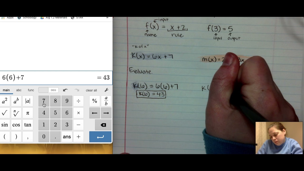 I-1 Module 3 Function Notation