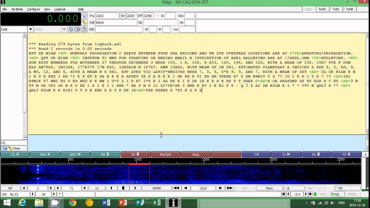 Decoding digital signals using FLDIGI Part 3  Decoding CW Morse code