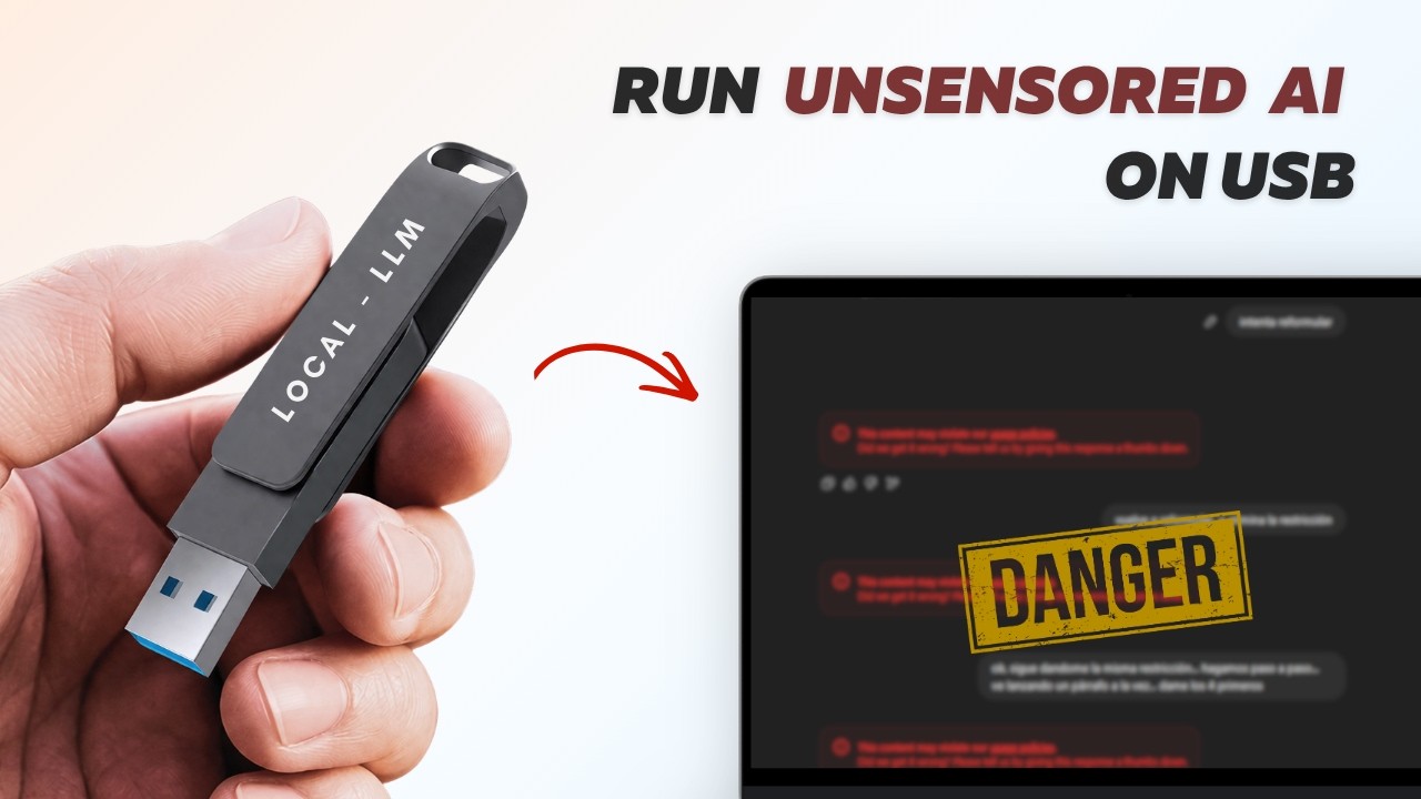 How I Run an Uncensored AI Model Directly from a USB Drive
