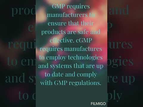 What is difference GMP and cGMP?
