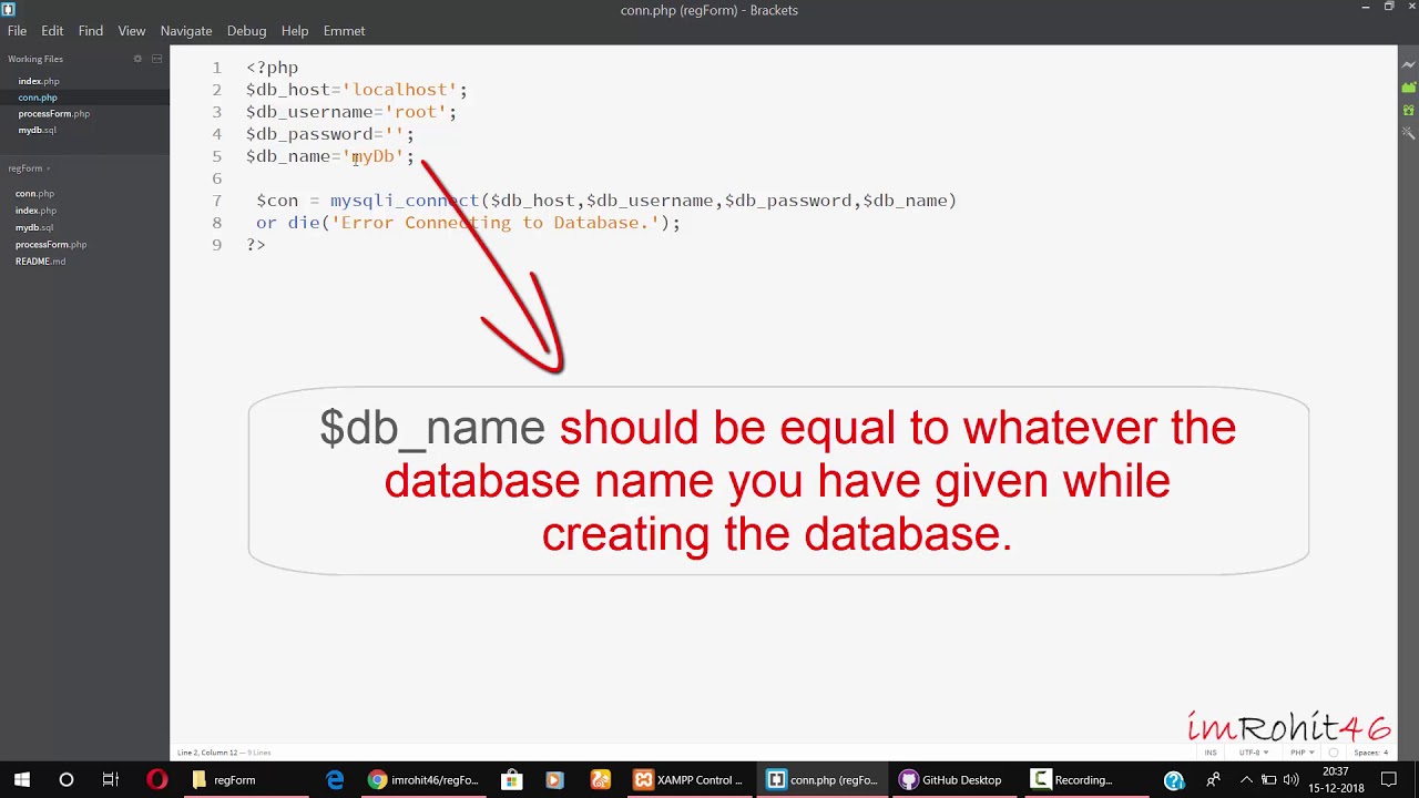 How To Setup Bootstrap & PHP Registration Form into Local Environment from Github