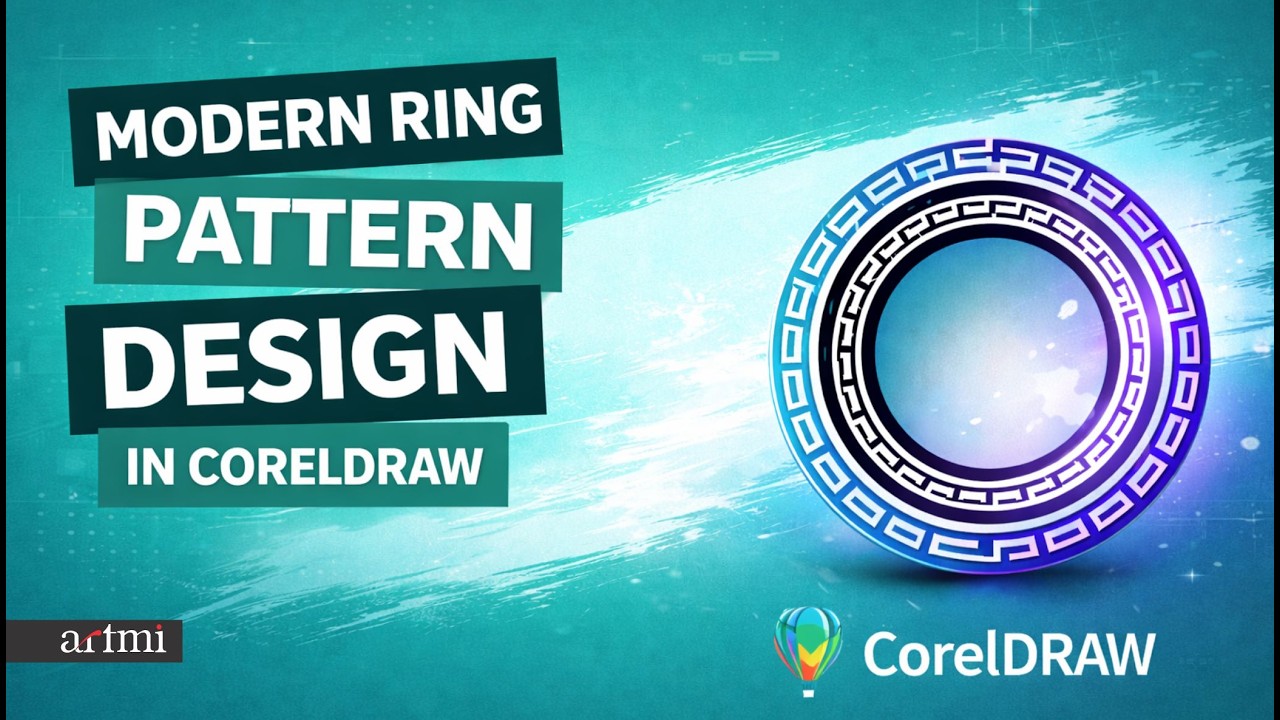 🔥Futuristic Circular Pattern Design | Modern Geometric Ring Art