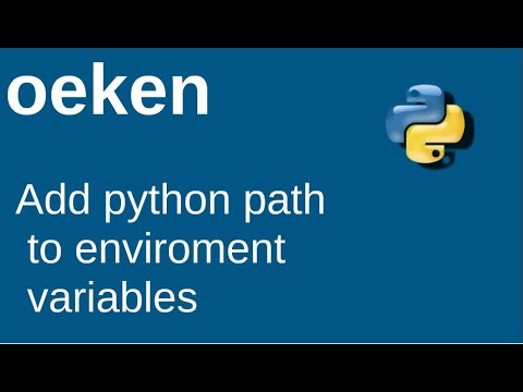 Set python path to enviroment variables