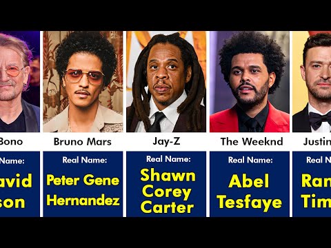 Real Name of Famous Male Singers