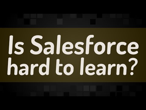 Is Salesforce hard to learn?