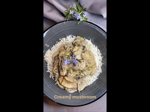 Creamy mushroom with a french touch, Alison cuisine