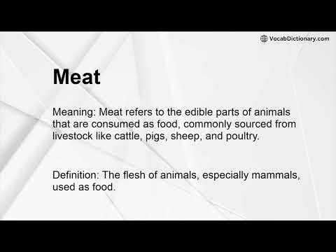 Meat Meaning