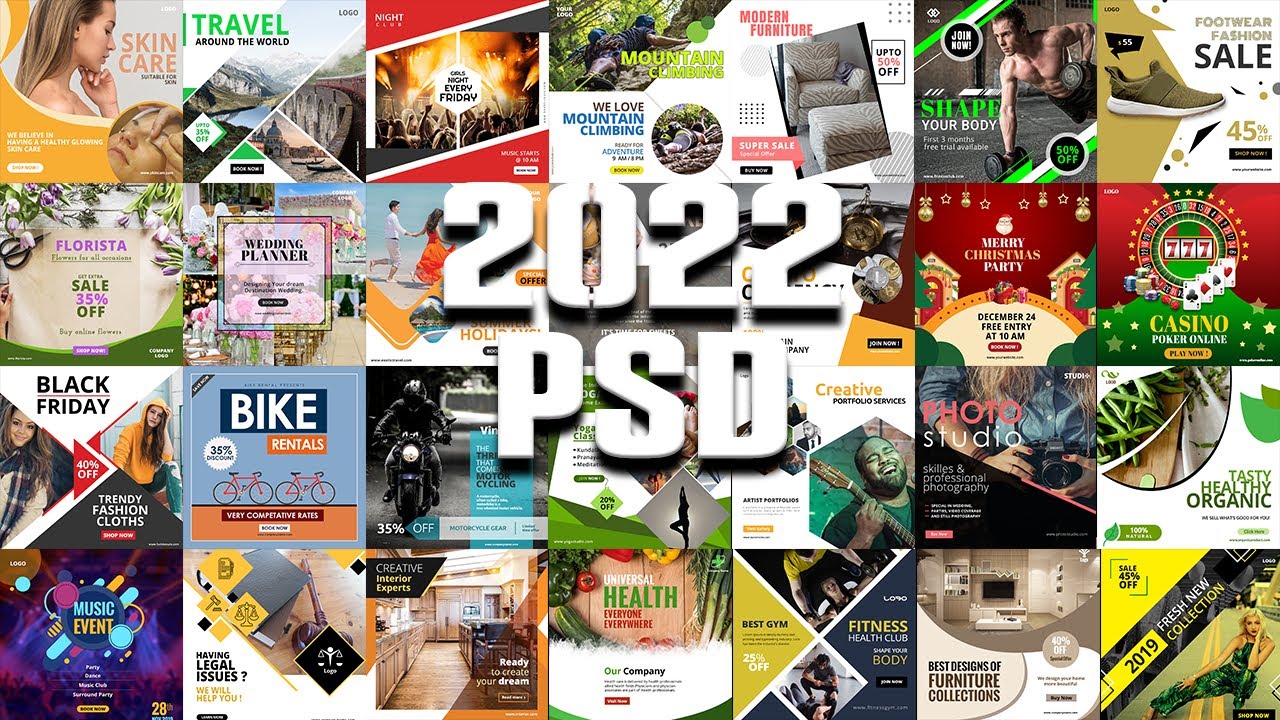 35 Facebook Instagram Banners Photoshop Tutorial