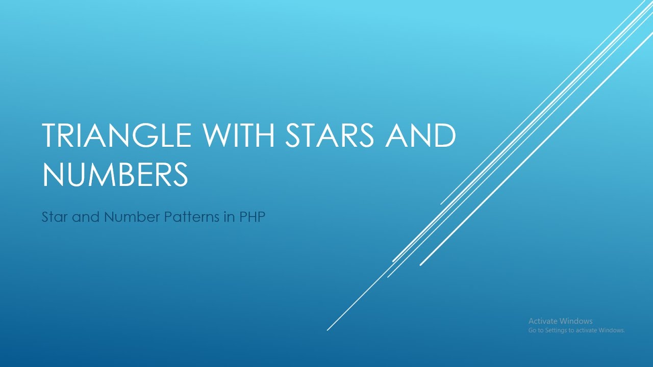 Star Triangle || Number Triangle || Reverse Triangle in PHP