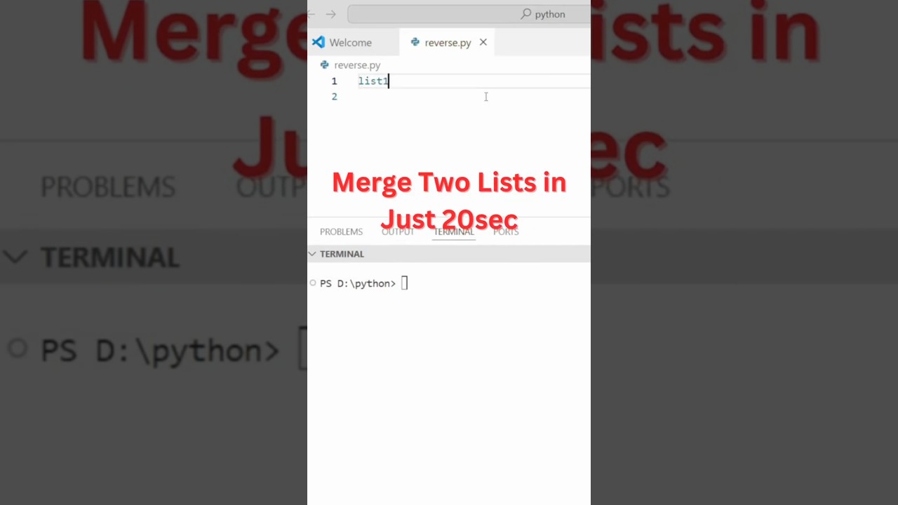 Merge Two Lists in Python | Easy Trick