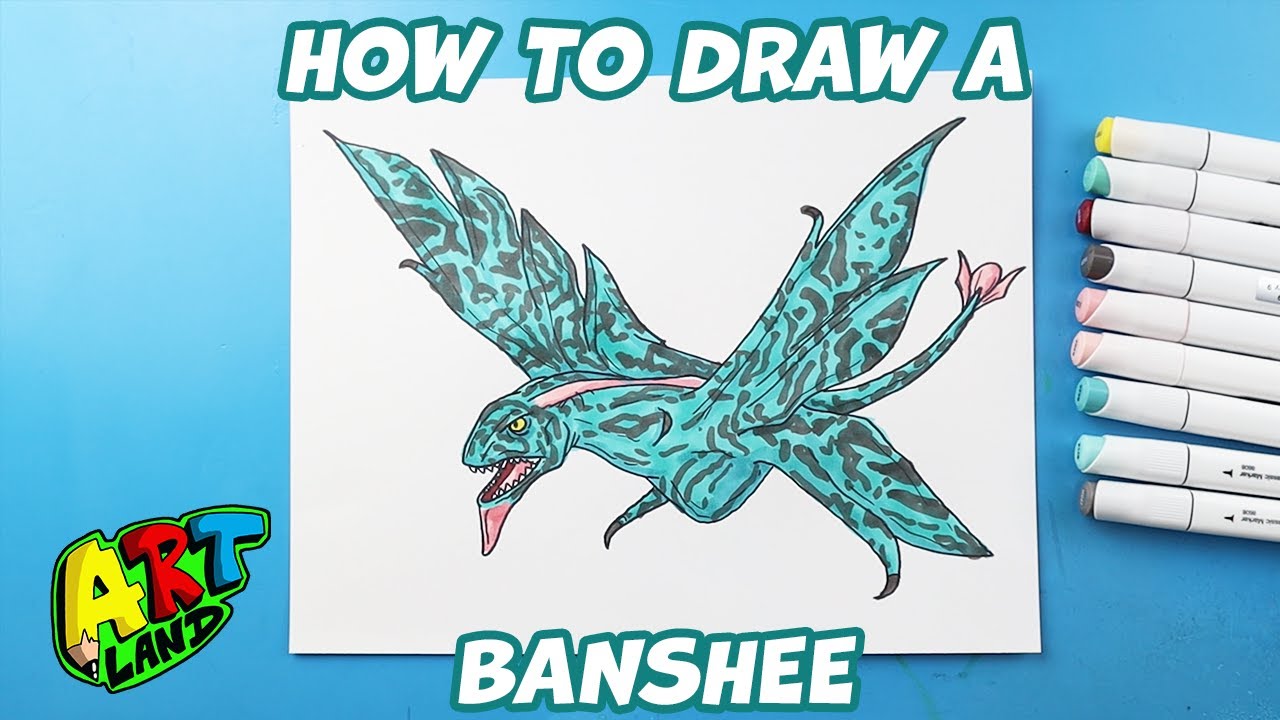 How to Draw a Banshee from Avatar 2