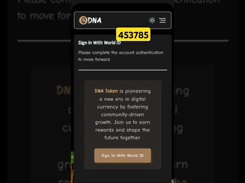 Registro DNA código 453785 #FreeRewards #DNAWorldChain #TapToEarn