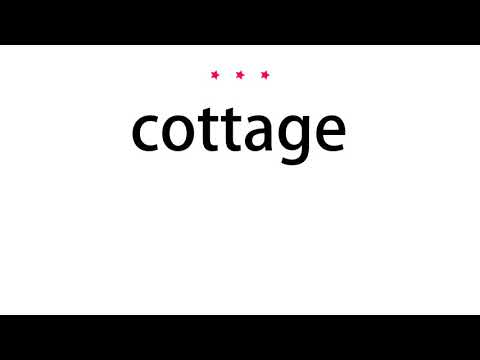 How to pronounce cottage - Vocab Today