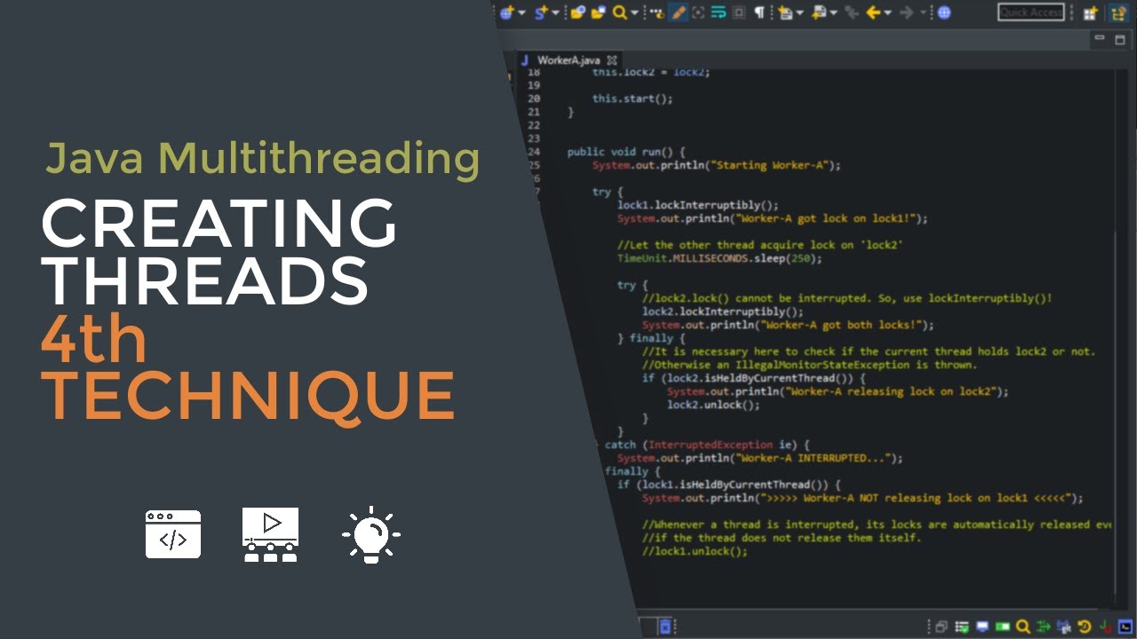 Java Multithreading 06 - Creating Threads Using Threads API | 4th Technique