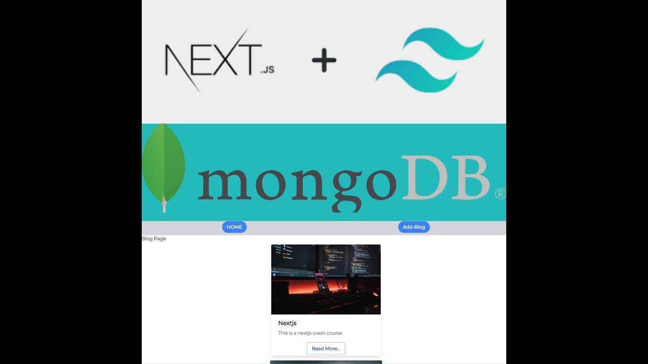 nextjs nodejs mongodb tailwind css tutorial